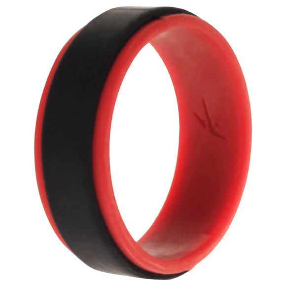 ROQ | Accessories | Silicone Wedding 2layer Step Ring Redblack By Roq ...
